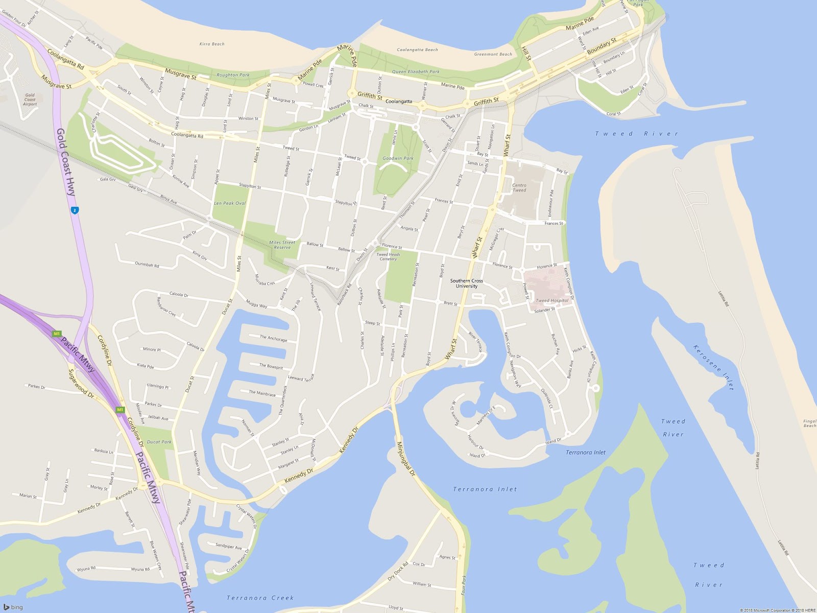 Map Of Tweed Heads Region at Hunter Plume blog