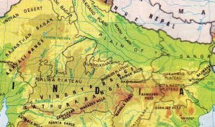 Central Indian Plateau Map