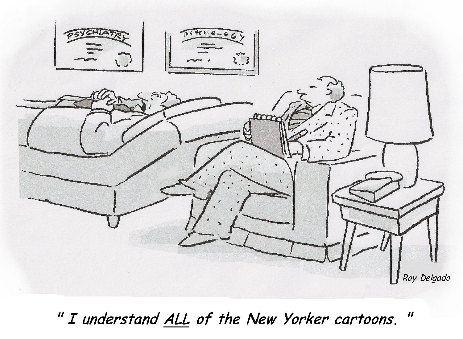 Plum Loco - Roy Delgado: New Yorker Cartoon - Roy Delgado
