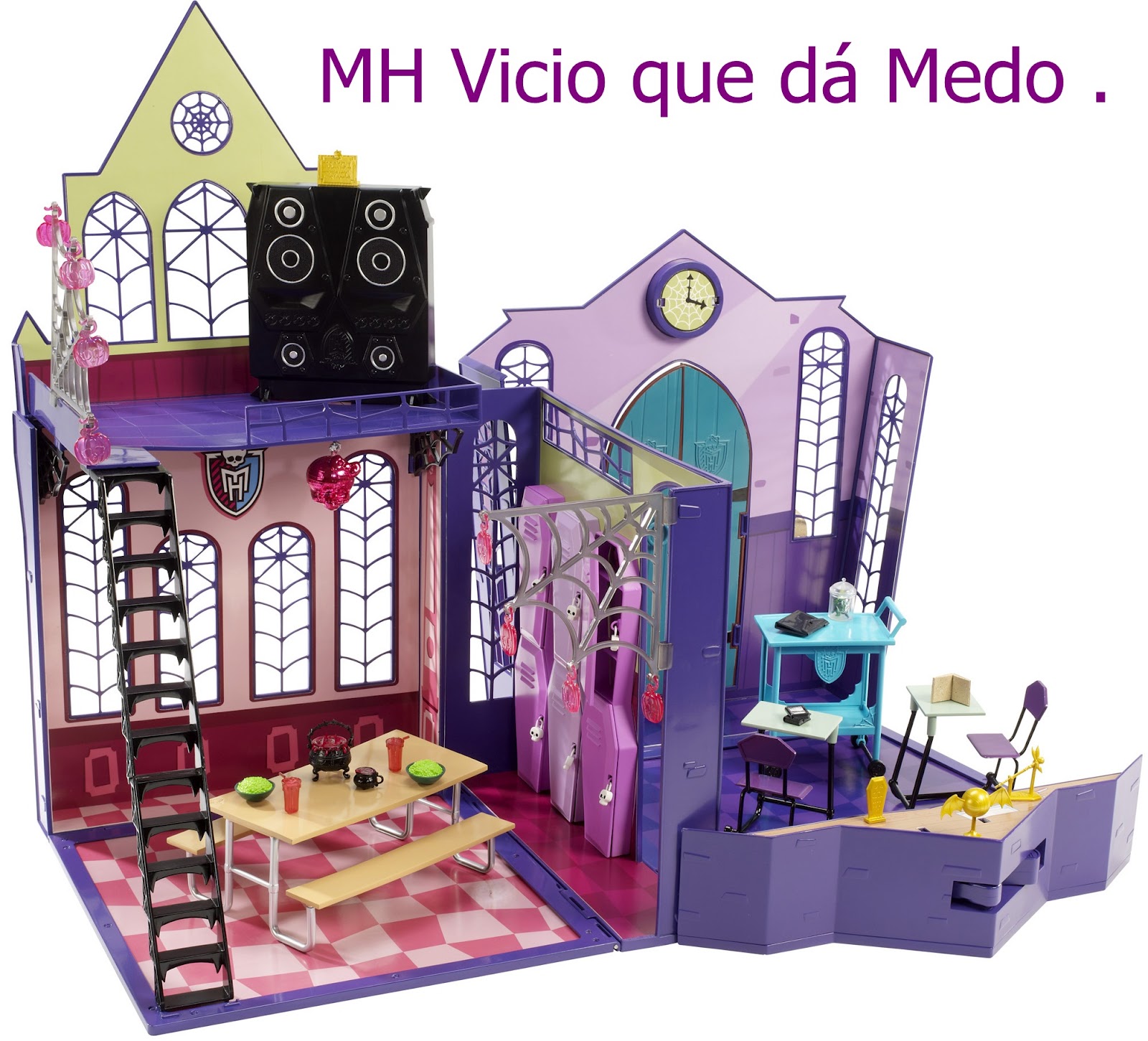 MH Vicio que dá Medo: Detalhes da Escola Monster High