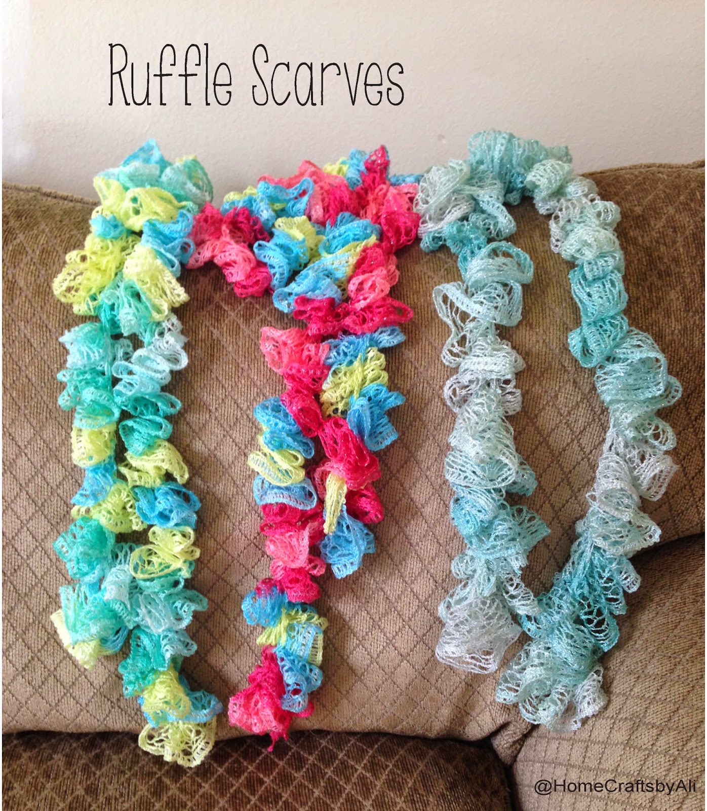 Ruffle Scarves - Home Crafts by Ali