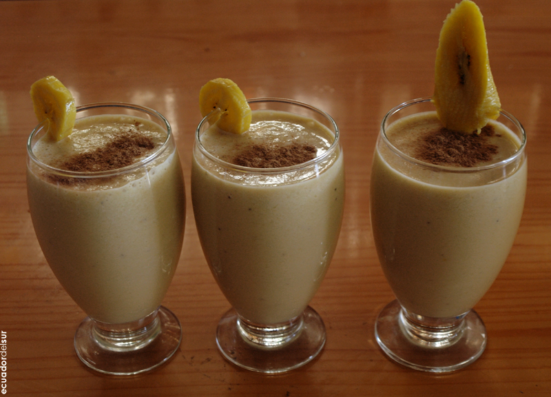 Chucula ecuatoriana, un riquísimo batido de maduro como energizante