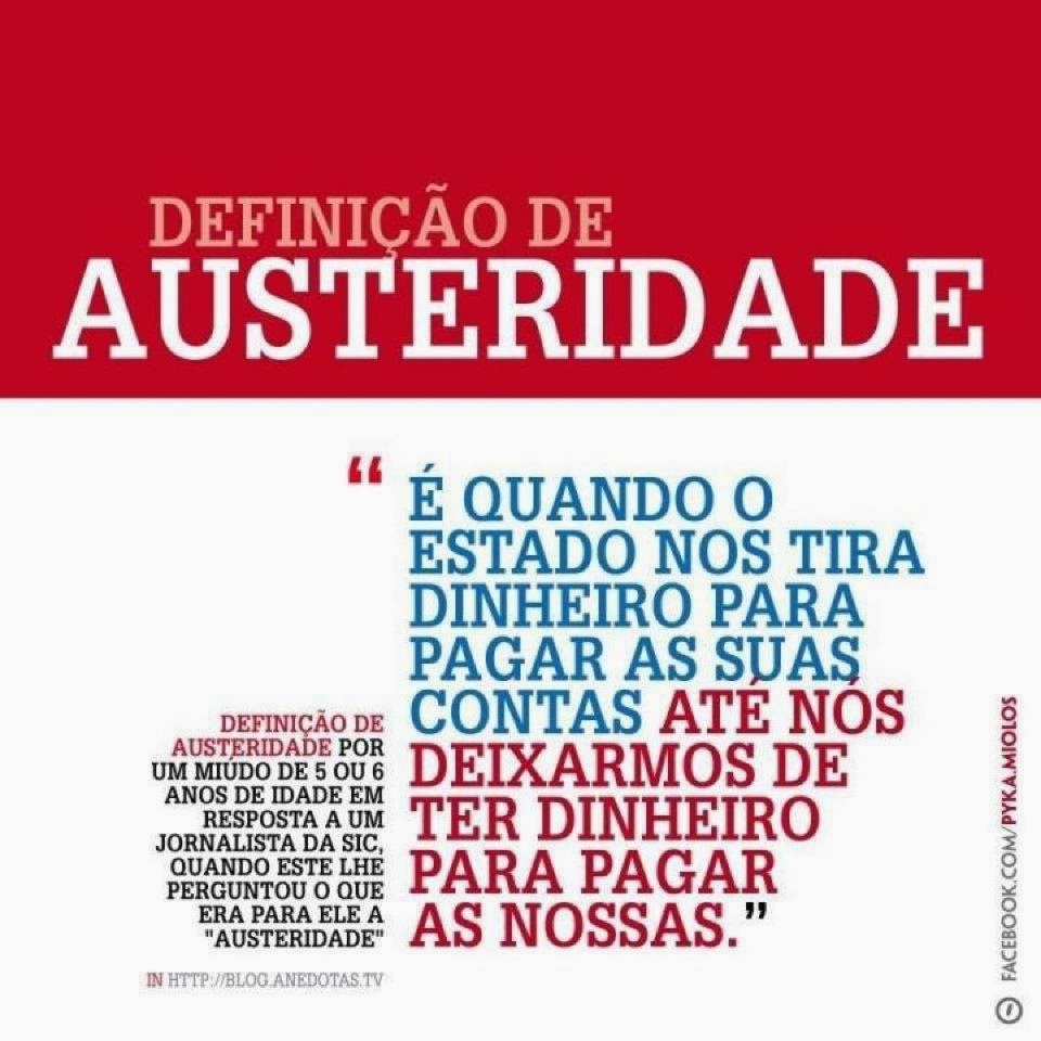 UM JEITO MANSO: A austeridade é uma ideia perigosa - digo eu, diz Mark ...