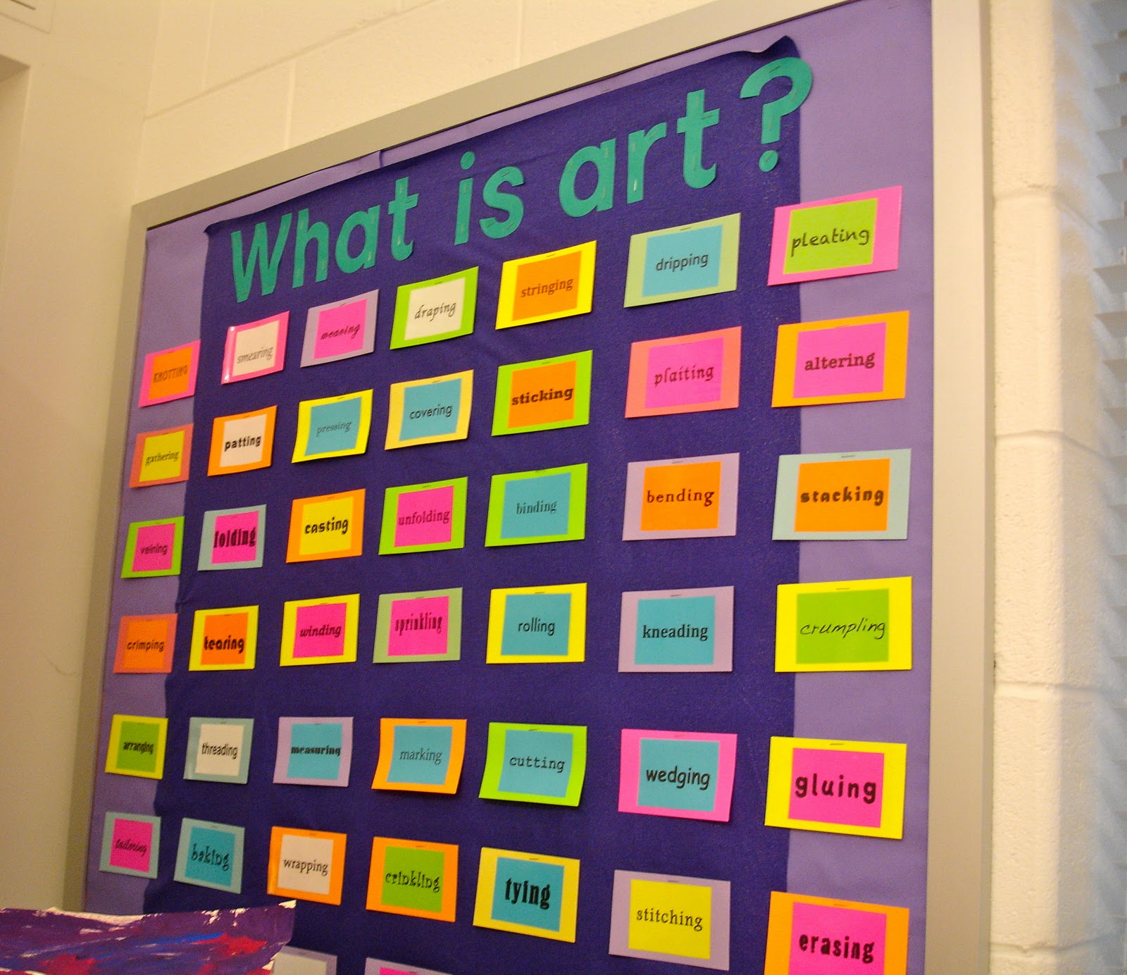 Art Room Word Wall