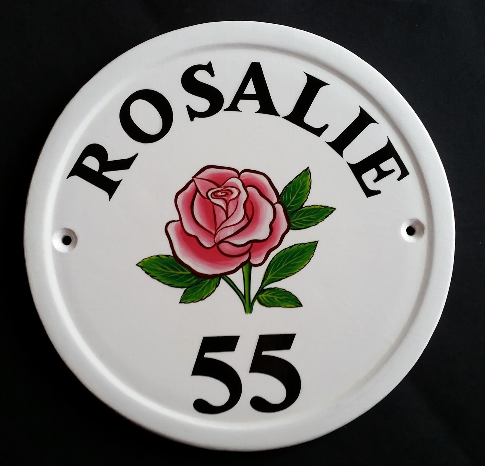 Hand Painted House Signs by Ceramic Art
