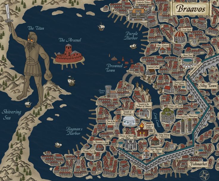 Nerdovore: Maps of the Cities of Westeros / Game of Thrones
