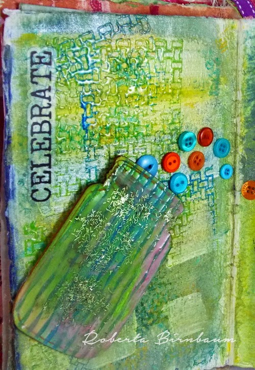 DecorablesArt: Inked and Stamped Art Journal Page