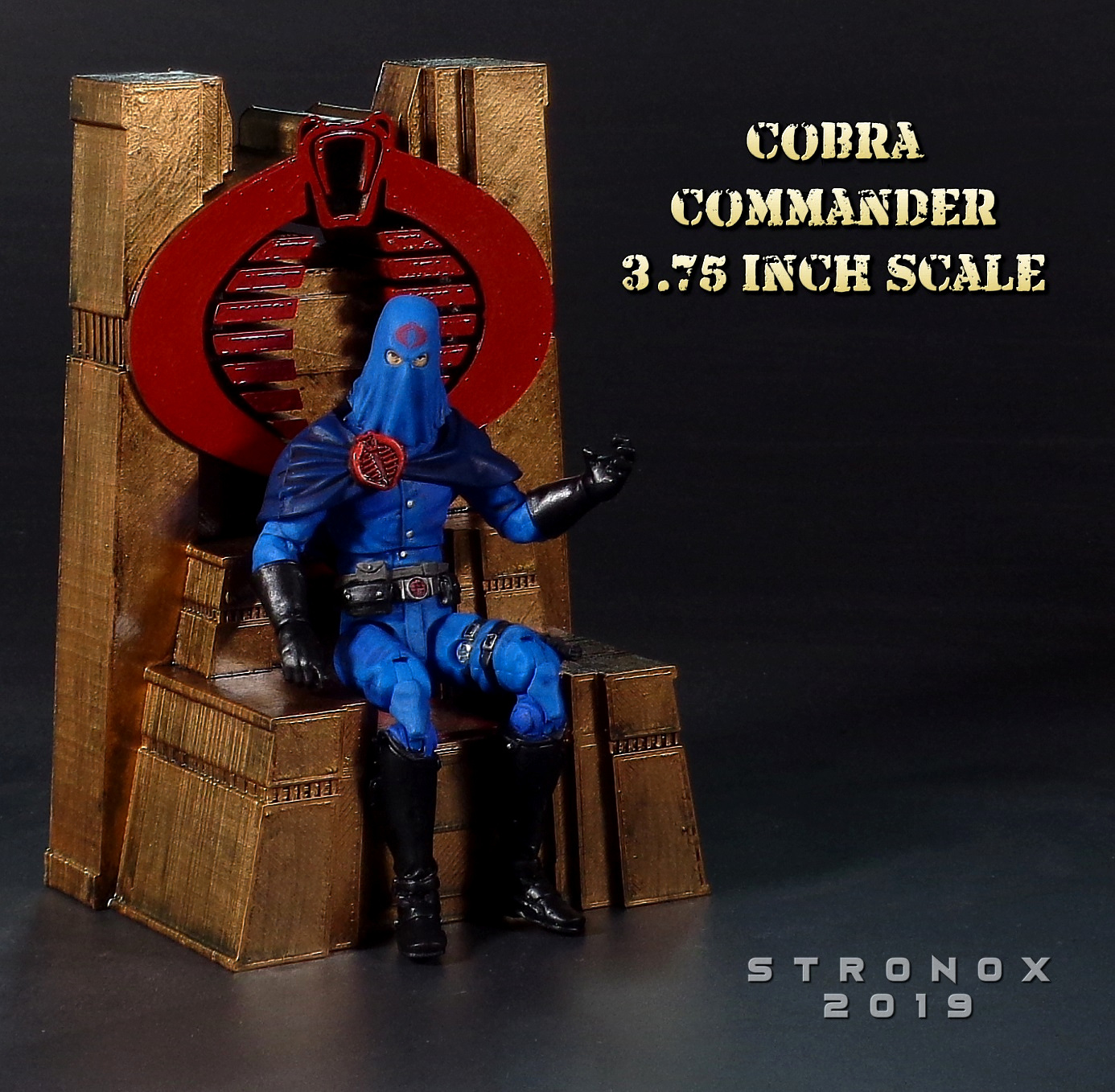 Stronox Custom Figures: GI Joe: Cobra Commander with Throne
