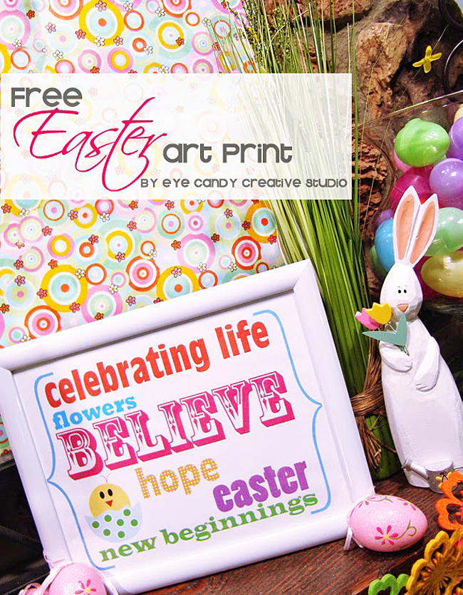 Eye Candy Creative Studio: FREEBIE :: EASTER Art Print