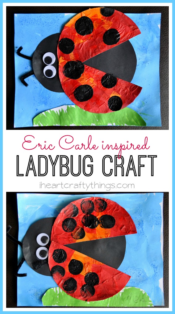 Eric Carle Inspired Lady Bug Craft - I Heart Crafty Things