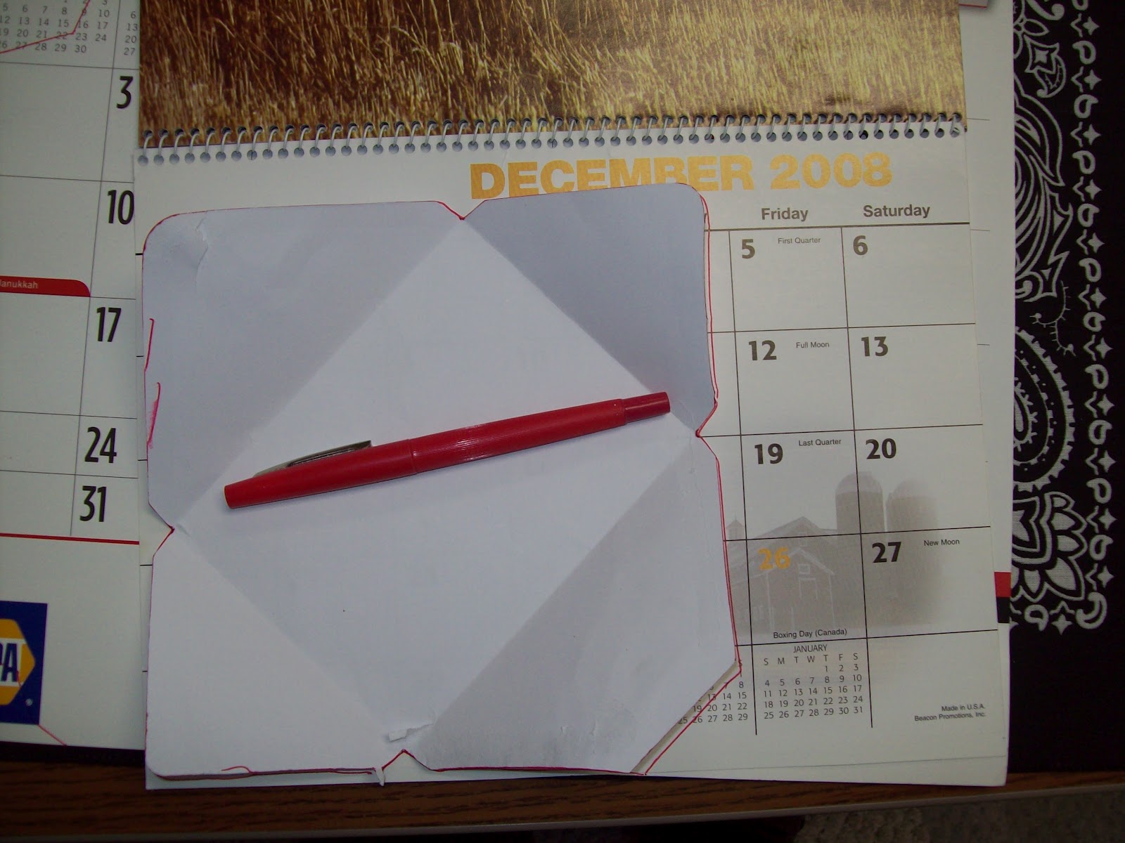 Carleta's Creations: Calendar Envelope Tutorial