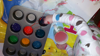 The Big Pink Pig: I tried it, take 2! Sticky Paint