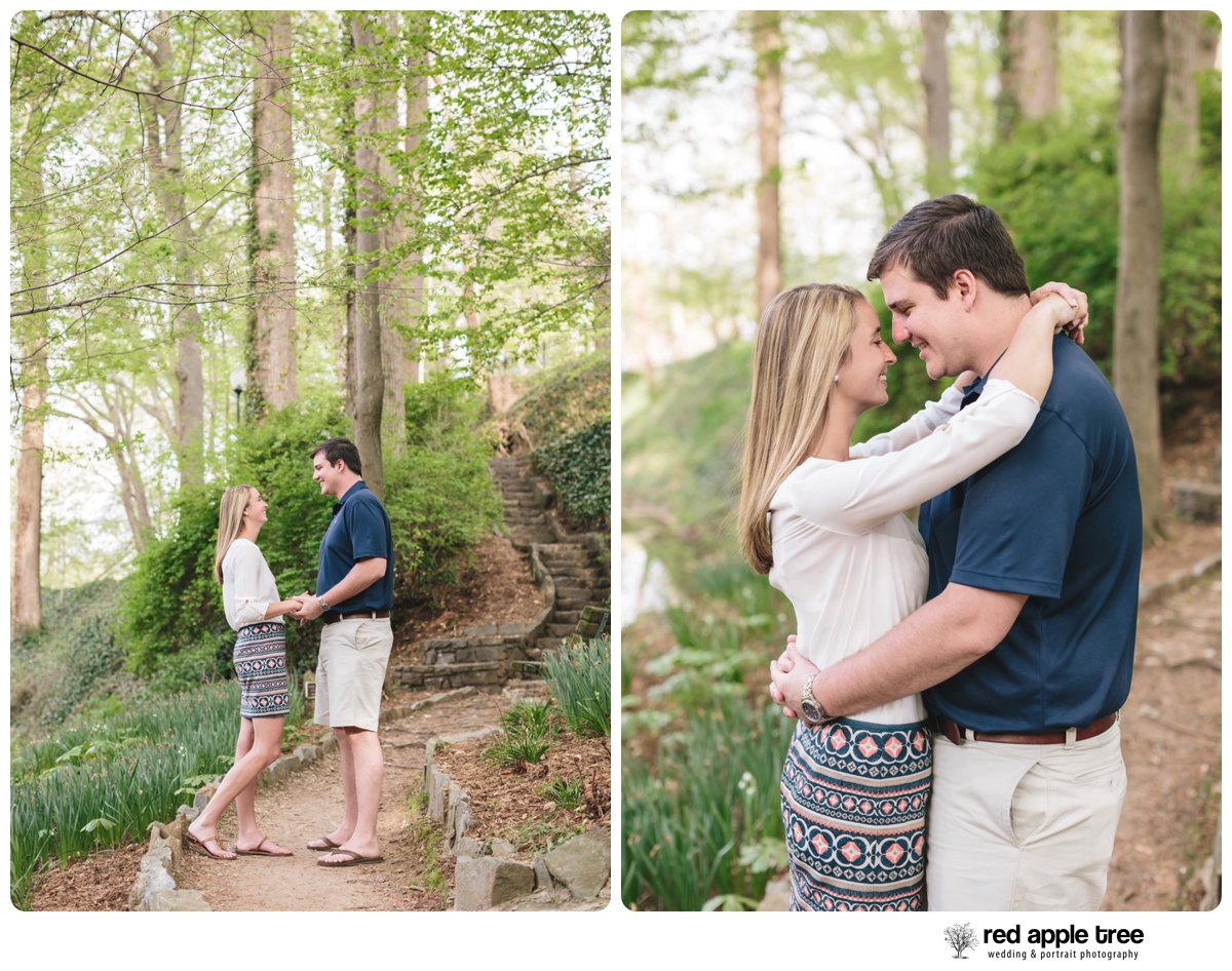 red apple tree photography: downtown Greenville SC Engagement with ...