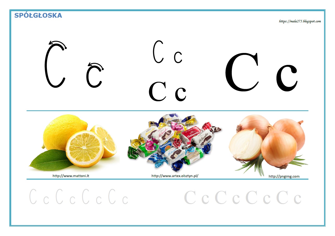 BLOG EDUKACYJNY DLA DZIECI: LITERKA C