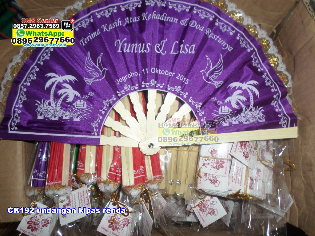 Undangan Kipas Renda | Souvenir Pernikahan