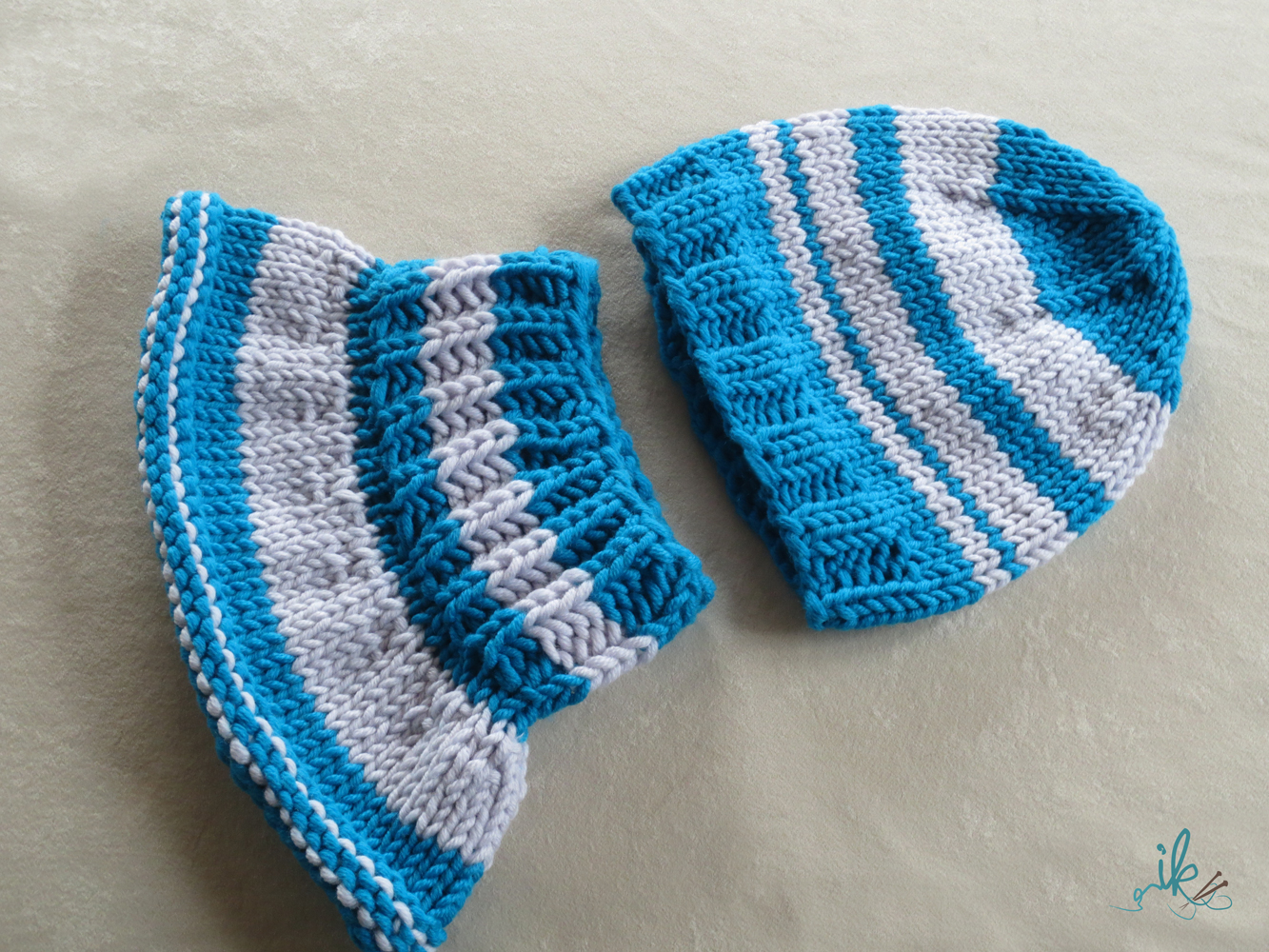 Winterset für Kinder - Mütze und Loop Strickanleitung