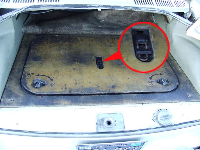 Vintage VW Type 3: VW Type 3 Notchback Engine lid Spring Lock for sell $13