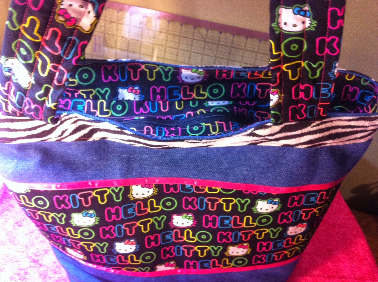 Just Sew -and don't forget to breathe!: Square Bottom Tote bag- with ...