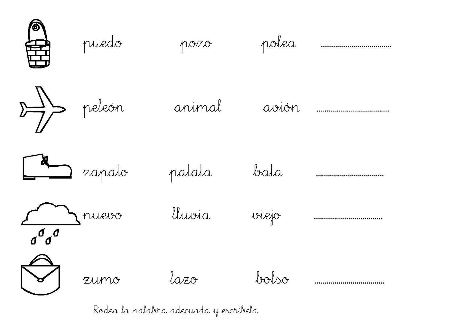 Recursos para Educación de Adultos: Caligrafía letra Z