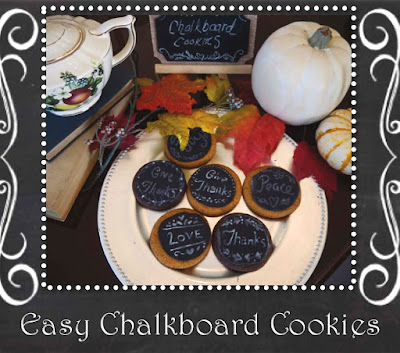 PennyWise Living: Chalkboard Cookies: Quick and Easy Holiday Treat