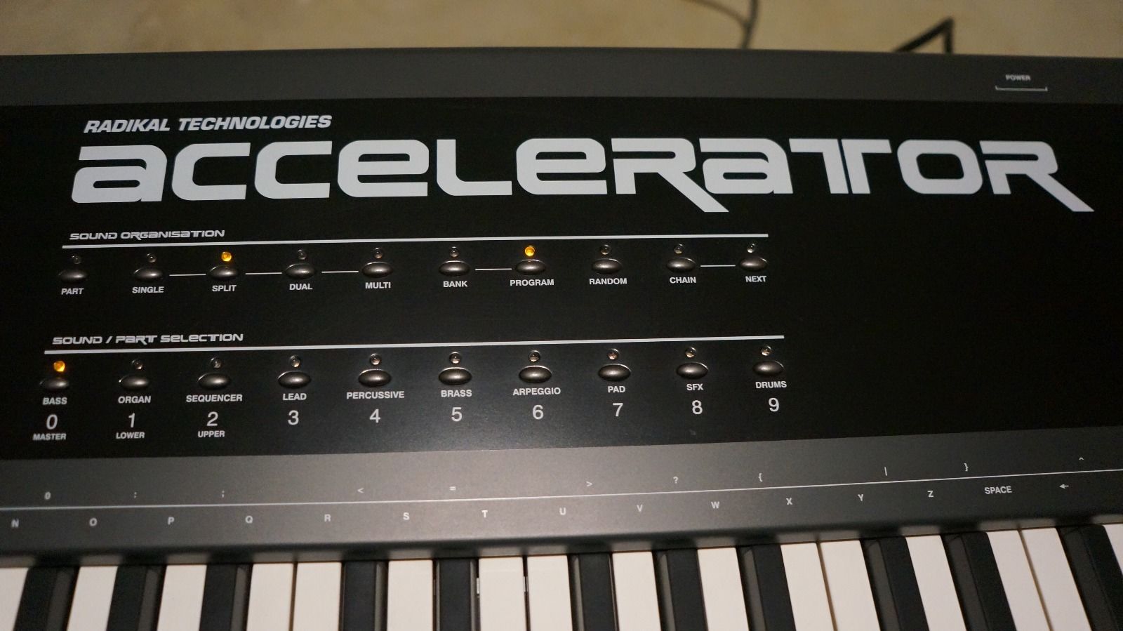 MATRIXSYNTH: Radikal Technologies Accelerator Synthesiser Keyboard SN 15102