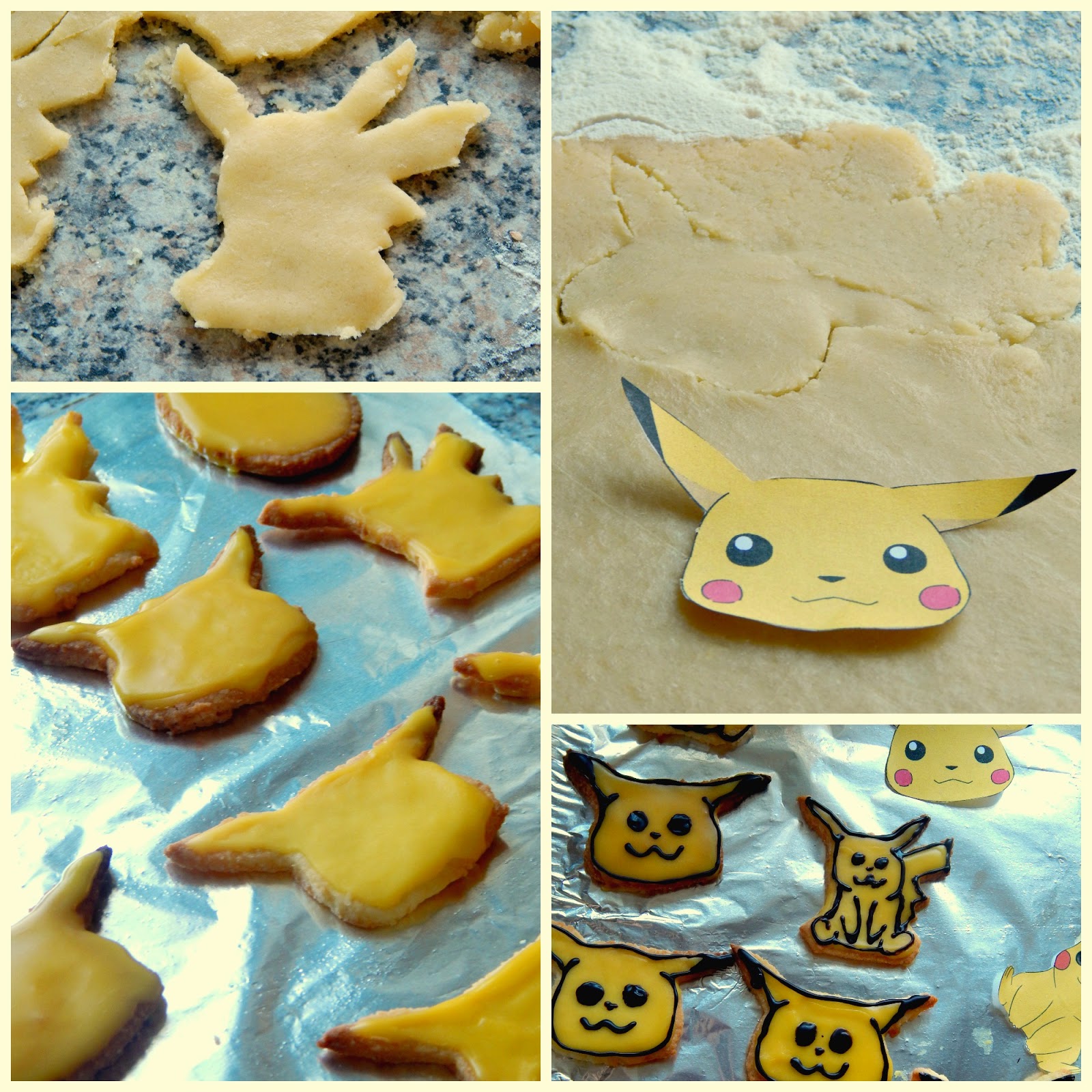 Chrissitally´s Cupcakefactory: Pikachu Cookies / Pikachu Butterkekse