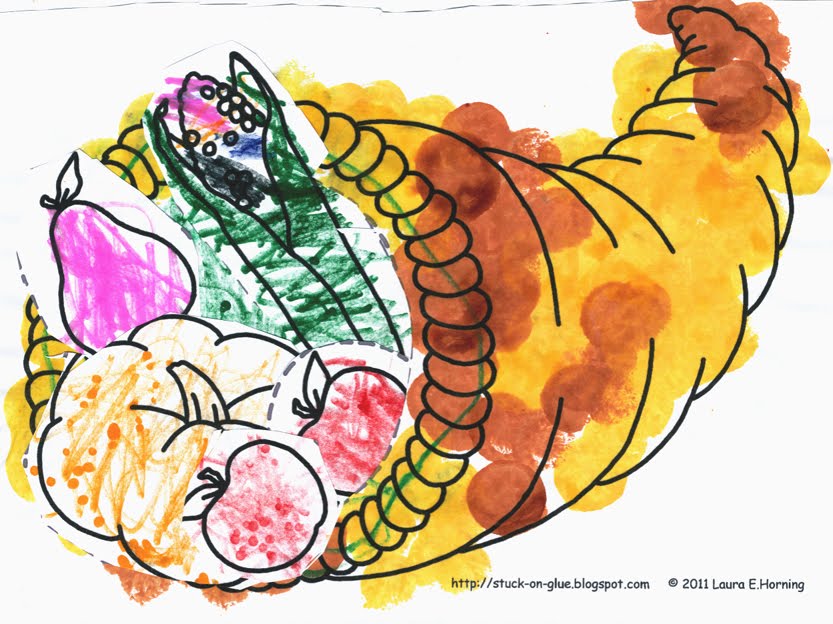 Give Your Octopus a Paintbrush (or 8): Cut and Paste: Cornucopia