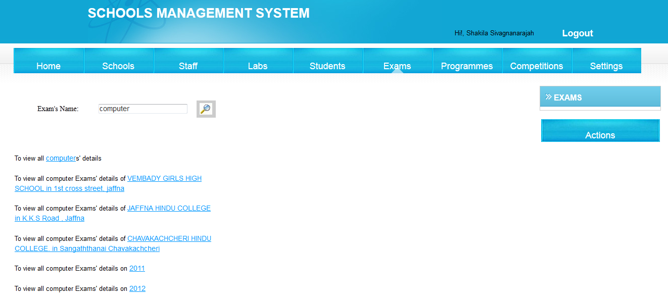 School Management System (SMS)