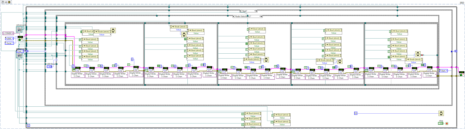 LED LIGHT SEQUENCING ~ Automation Using Labview and arduino