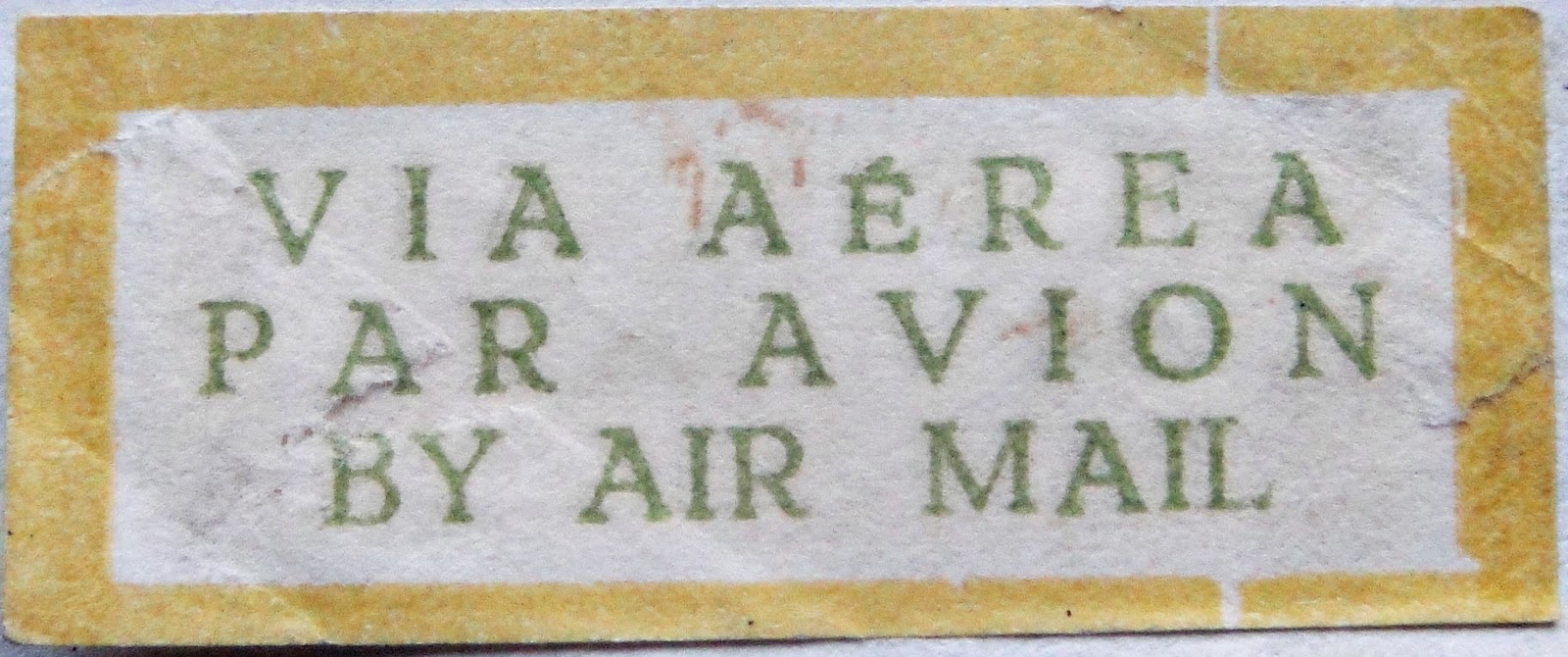 International Airmail And Priority Mail Labels: Brazil: Airmail labels