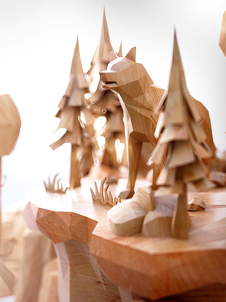 Belas esculturas de madeira por por Matt Szulik | Marte é para os Fracos