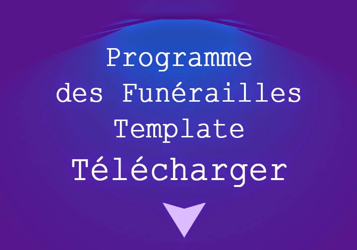 Funérailles Télécharger Modèle de Programme Vous Aidera Beaucoup ...