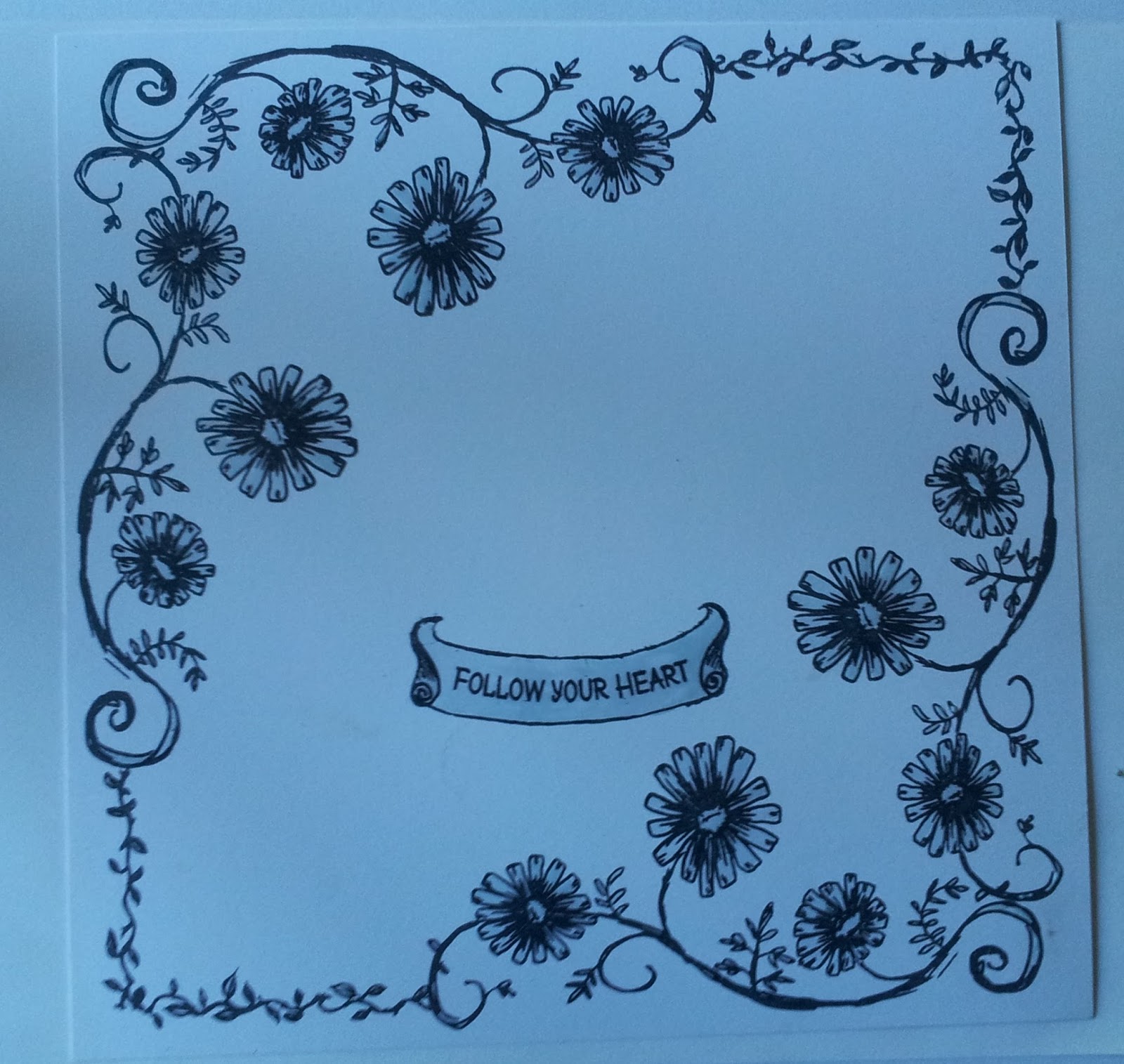 Barnsley Crafter: Flowery Heart Shield