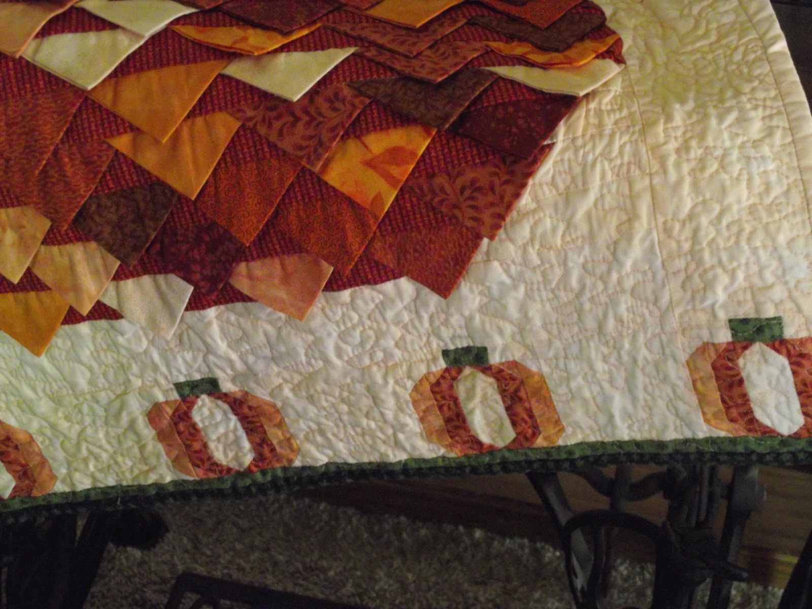 White Whimsy: Pumpkin Quilt