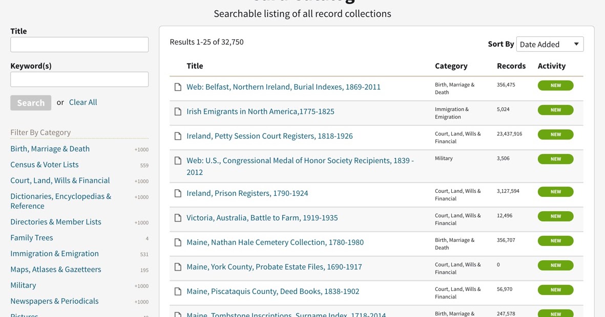 Genealogy's Star: Ancestry.com loads up with new collections
