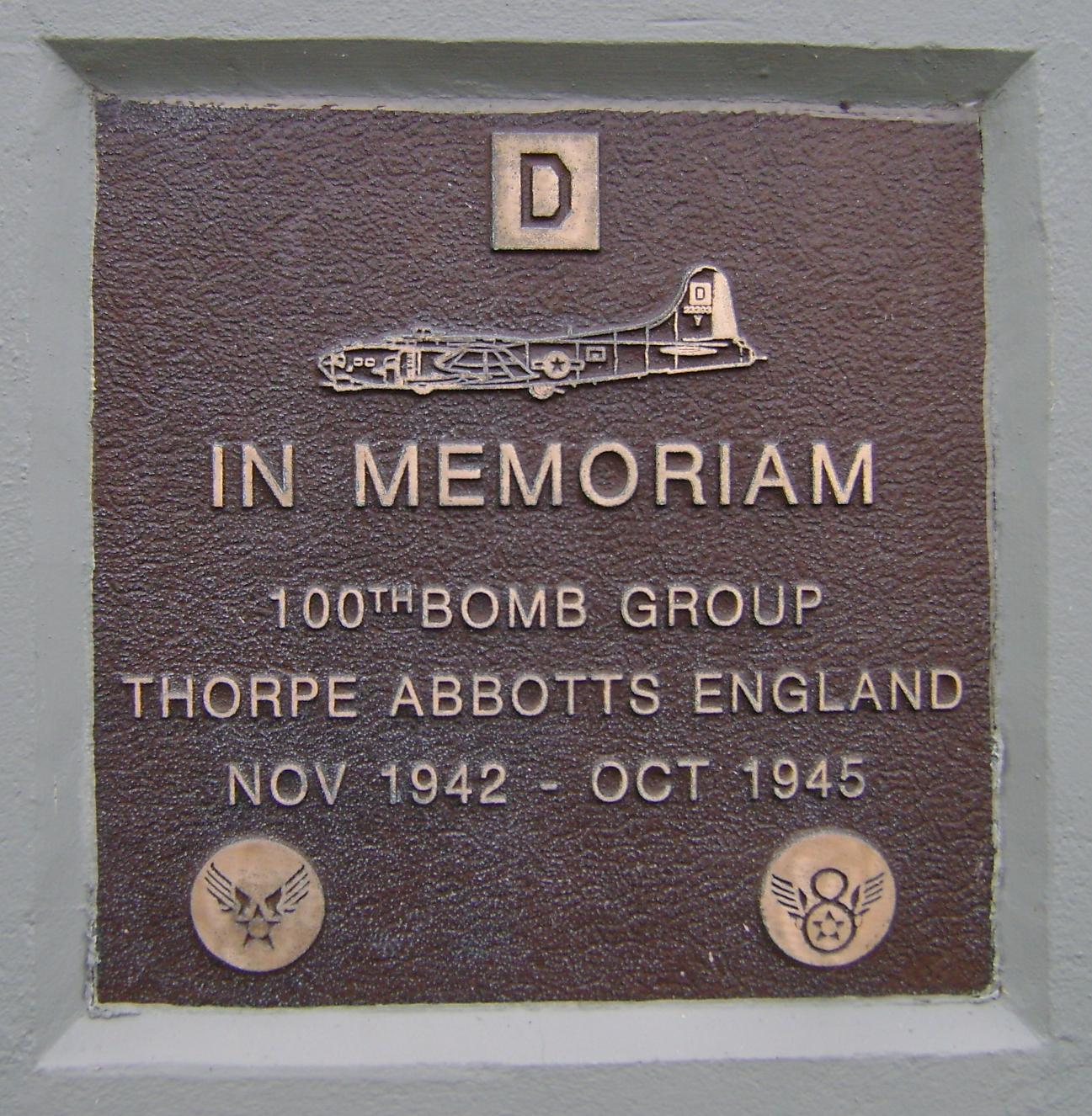 American Memorials in Norfolk & Suffolk: Thorpe Abbotts: 100th Bomb ...