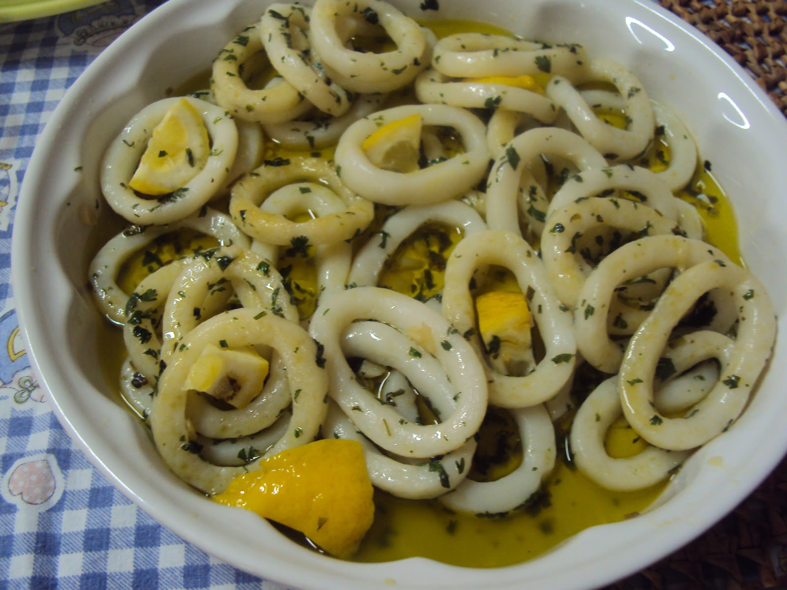 Cantinho da Zezinha: Argolas do mar fritas com coentros