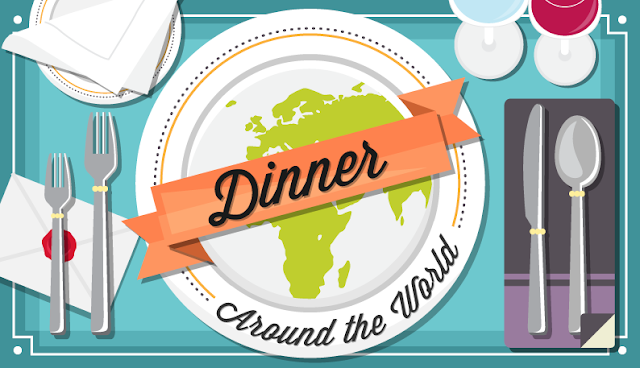 Dinners Around The World [Infographic] - Visualistan