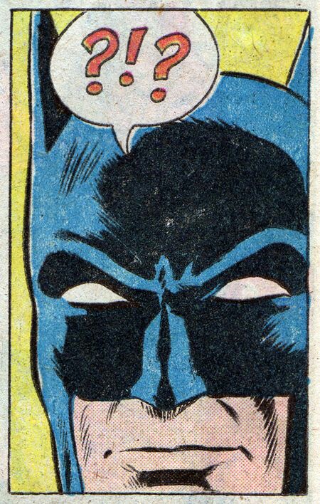 Batman questioning with