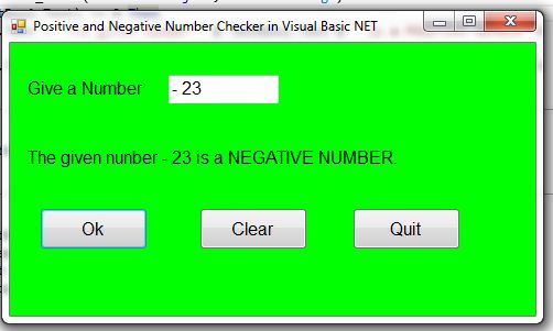 Free Programming Source Codes And Computer Programming Tutorials Positive And Negative Number
