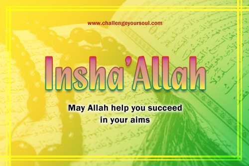 My-Sweet-Islam: Insha'Allah (Allah's Will) God's Will (In'sa-Allah)