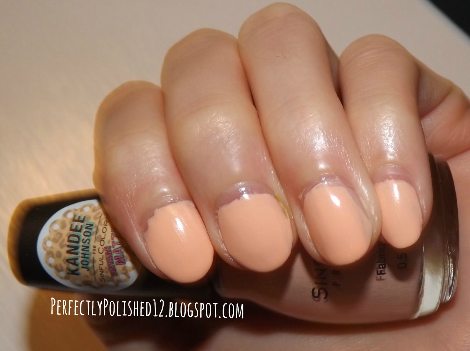 Perfectly Polished 12: Sinful Colors "Peaches N' Cream"