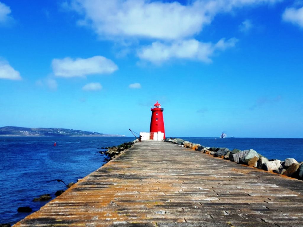 清清的世界旅行圖鑑: 愛爾蘭 都柏林 普爾貝格燈塔 (Poolbeg Lighthouse)、愛爾蘭鎮自然公園 (Irishtown ...