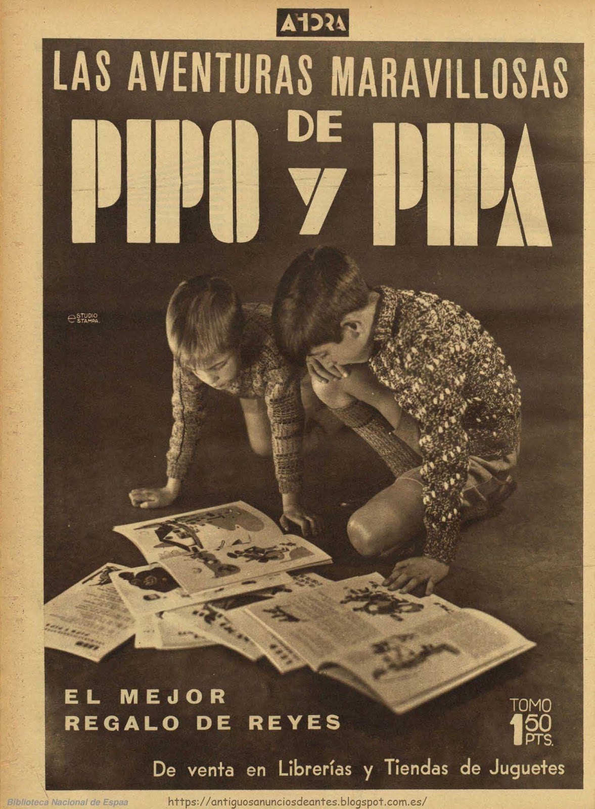 Antiguos anuncios de antes: Pipo y Pipa (libro infantil) (30 anuncios)