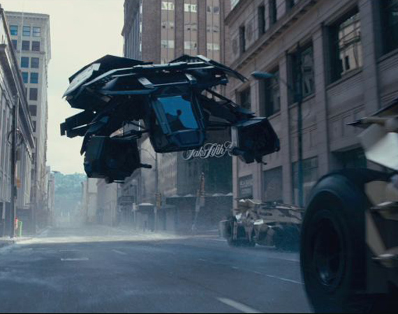 Flying Batmobile Dark Knight Rises