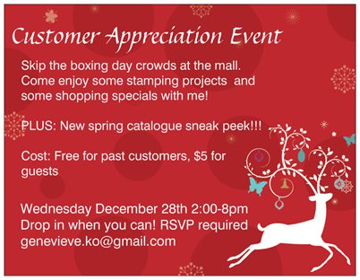 stampin4fun: Customer Appreciation Event