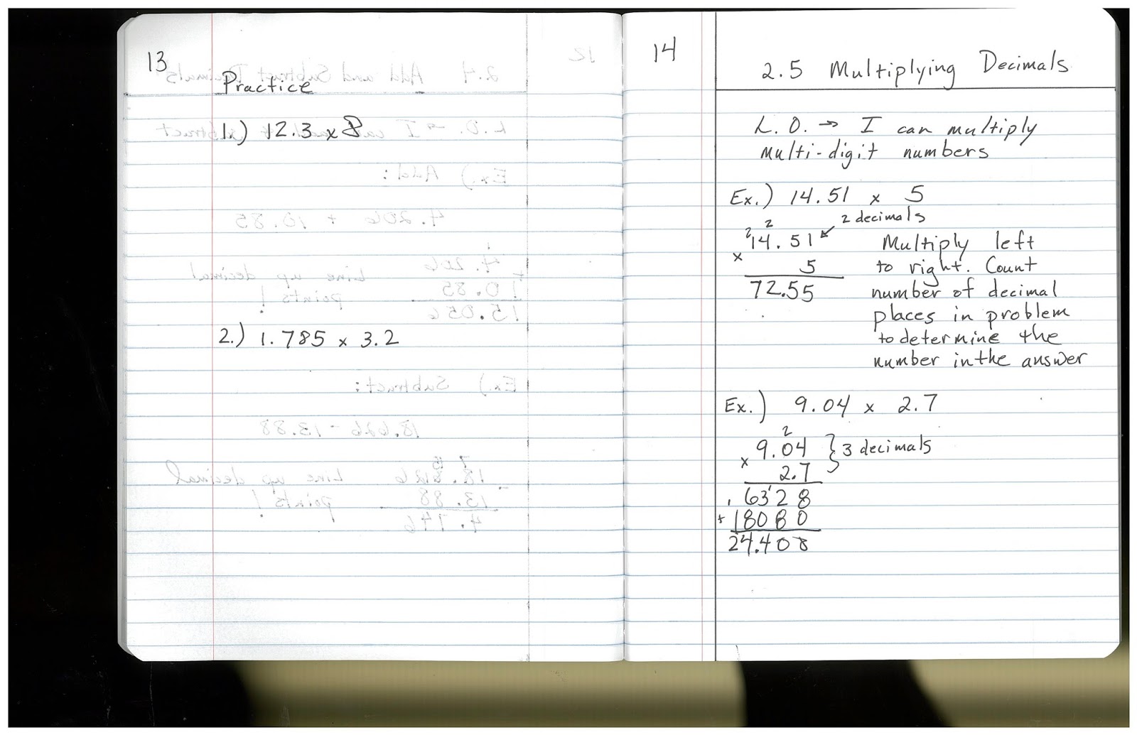 Heidemann 6th Grade Math and Science: Math Period 1 and 2 for 11/13