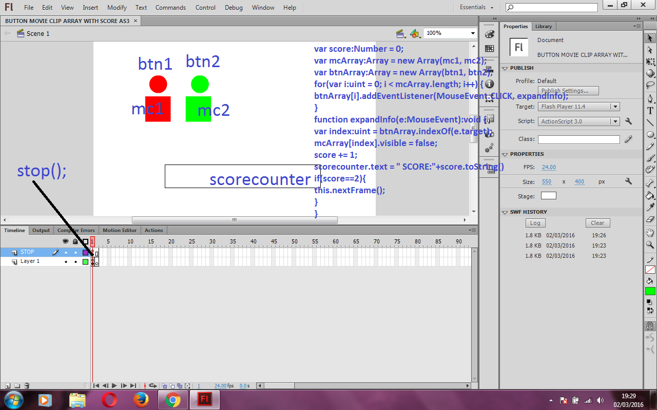 TWO ARRAY FUNCTION AS3 - Flash College TWO ARRAY FUNCTION AS3 - Flash College