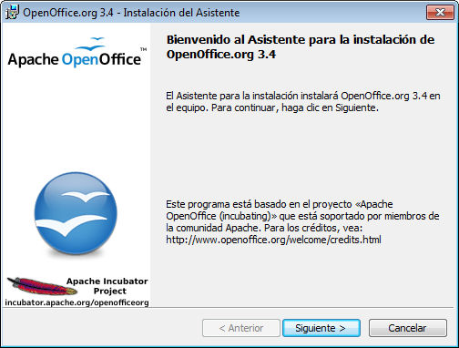 Alcasoft: Tutorial de instalación de Apache OpenOffice