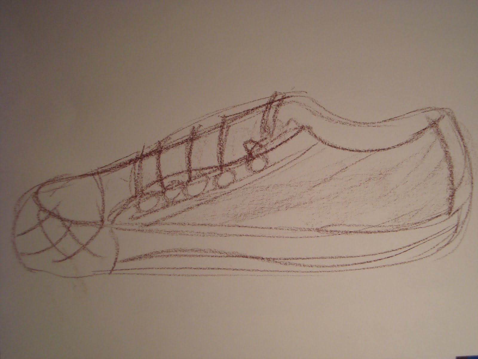 Becky Boo's Art: Gesture Drawing - shoe